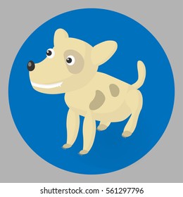 Light Color Dog Vector Illustration Stock Vector (Royalty Free ...