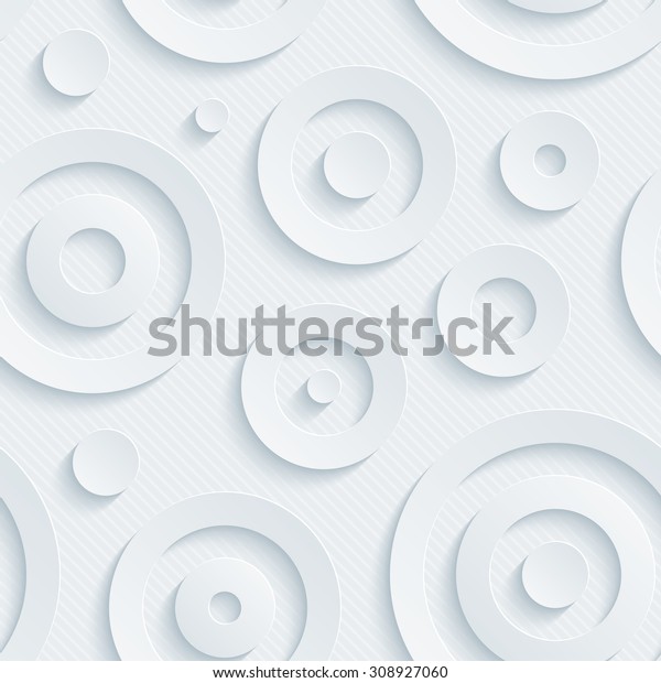 Light Gray Circles Walpaper 3d Seamless Stock Vector (Royalty Free ...
