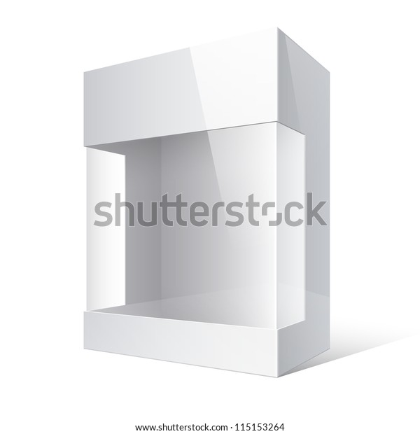 2,400 Box Template With Plastic Window Stock Vectors, Images & Vector ...