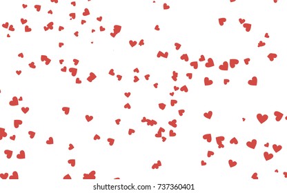 Small Red Hearts Background Valentines Day Stock Vector (Royalty Free ...
