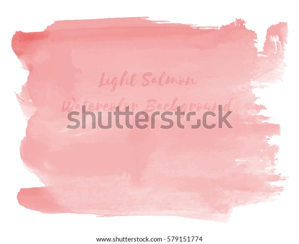 Light Salmon Watercolor Background Stock Vector (Royalty Free) 579151774