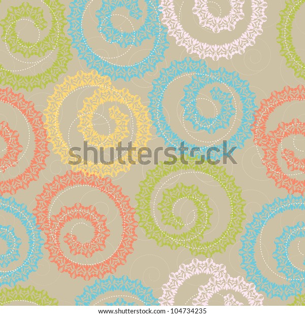 Light Seamless Pattern Stylized Lace Stock Vector (Royalty Free ...