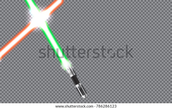 Light Swords On Transparent Background Vector Stock Vector (Royalty ...
