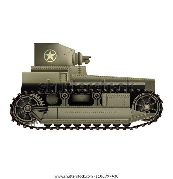 Light Tank T1 Cunningham Realistic Vector Stock Vector (Royalty Free ...