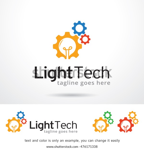 Light Technology Logo Template Design Vector Stock Vector (Royalty Free ...