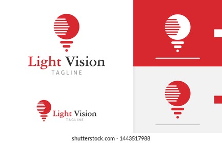 Light Vision Logo Design Concept Light Stock Vector (Royalty Free ...
