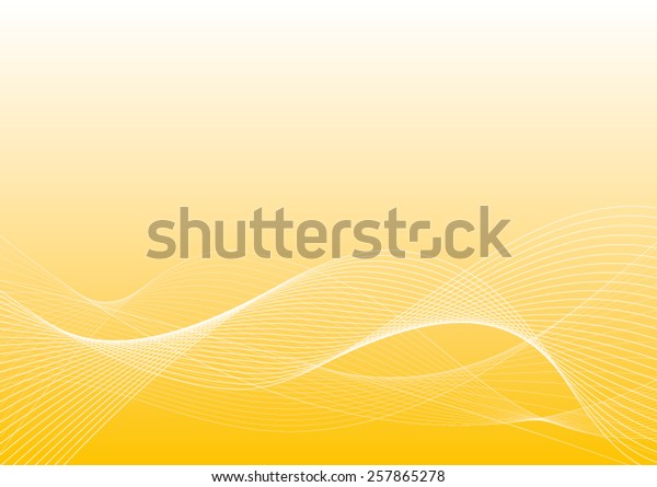 Light Waves Yellow Stock Vector (Royalty Free) 257865278 | Shutterstock