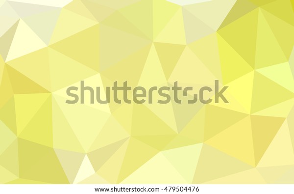 Light Yellow Polygonal Illustration Which Consist Stock Vector (Royalty ...