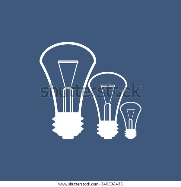 Lightbulb Icon Illumination Symbol Flat Vector Stock Vector (Royalty ...