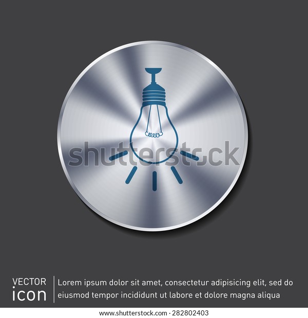Lightbulb Sign Character Ideas Incandescent Lamp Stock Vector (Royalty ...
