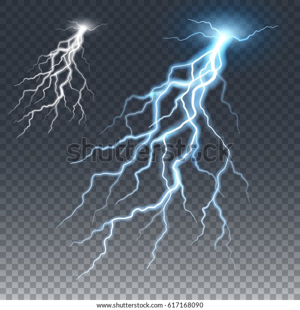 Lightening Thunder Bolt Glow Sparkle Effect Stock Vector (Royalty Free ...