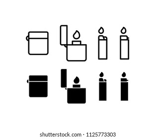 Lighter Icon Design Vector Symbol Stock Vector (Royalty Free) 1125773303