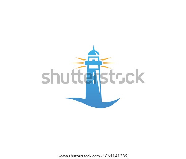 Lighthouse Logo Beacon Vector Icon Stock Vector (Royalty Free ...
