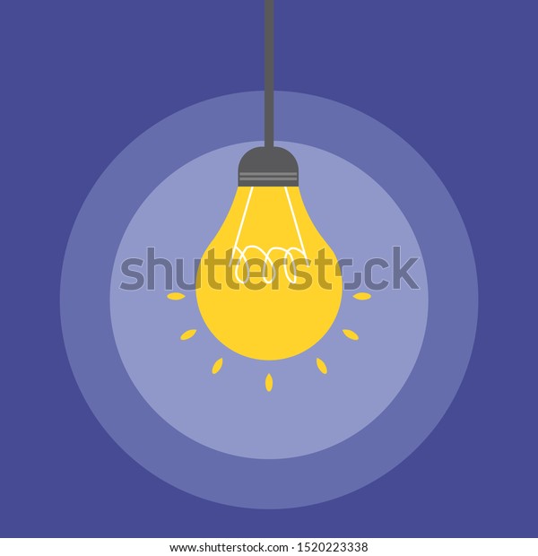 Lighting Bulb Illustration Vector On White Stock Vector (Royalty Free ...