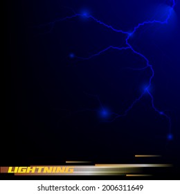 Lightning Blue Background Design Scheme Stock Vector (Royalty Free ...