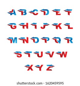 Lightning Bolt Alphabet Concept Design Letters Stock Vector (Royalty ...