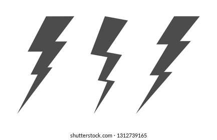 Lightning Bolt Minimal Simple Symbol Vector Stock Vector (Royalty Free ...