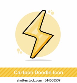 Lightning Doodle Stock Vector (Royalty Free) 344508539 | Shutterstock
