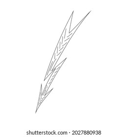 Lightning Drawing On White Background Vector Stock Vector (Royalty Free ...