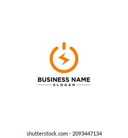 Lightning Electric Power Design Logo Vector Stock Vector (Royalty Free ...