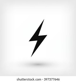 Lightning Icon Stock Vector (Royalty Free) 395534908