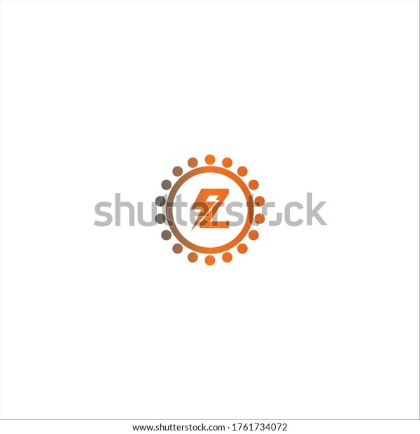 Lightning Letter Z Logotype Gradient Color Stock Vector (Royalty Free ...