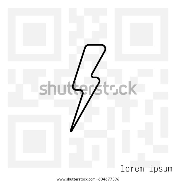 Lightning Line Icon Vector Illustration Stock Vector (Royalty Free ...
