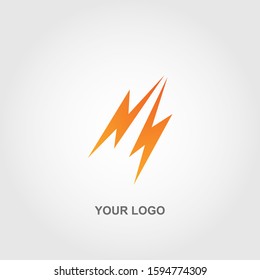 Lightning Logo Template Color Design Stock Vector (Royalty Free ...