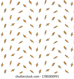 Lightning Pattern Background Shadow Orange Stock Vector (Royalty Free ...