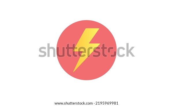 Lightning Power Symbol Thunder Energy Vector Stock Vector (Royalty Free ...