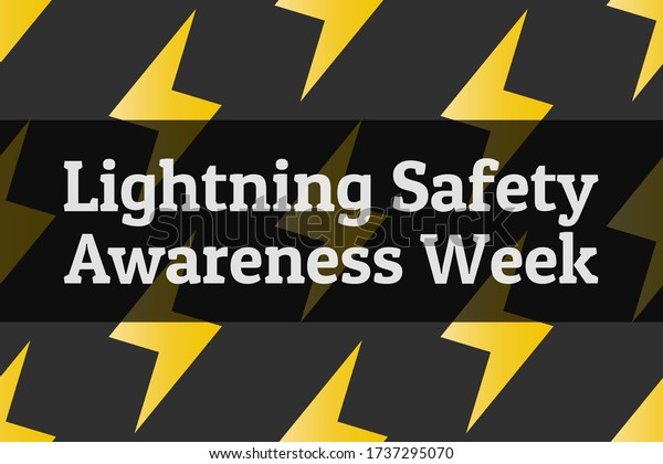 Lightning Safety Awareness Week Concept Template Stock Vector (Royalty ...