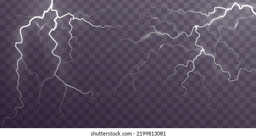 Lightning Thunder Glow Sparkle Light Shine Stock Vector (Royalty Free ...