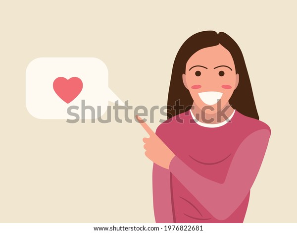 Like Appreciation Gesture Cute Cartoon Character Stock Vector (Royalty ...