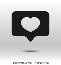 Like Black Icon Hand Drawn Simple Stock Vector (Royalty Free ...
