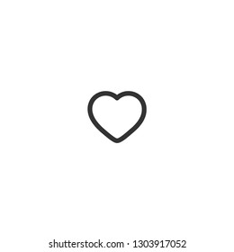 Like Button Icon Social Media Heart Stock Vector (Royalty Free) 1303917052