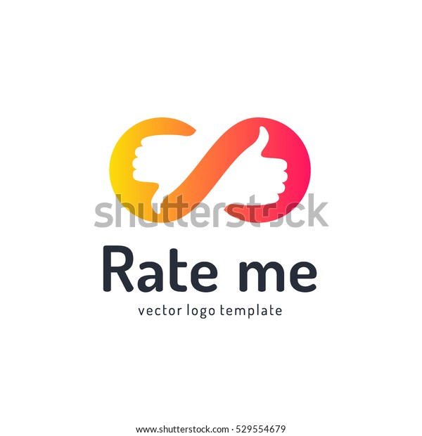 Like Dislike Hand Sign Infinity Rate Stock Vector (Royalty Free) 529554679