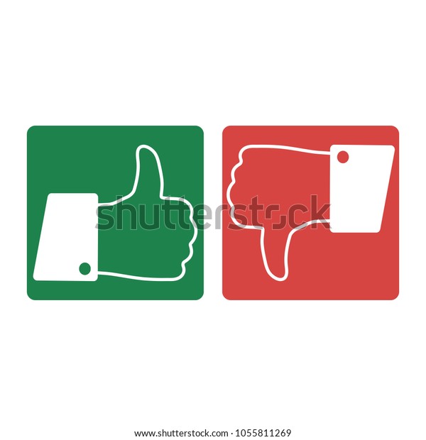 Like Dislike Symbol Vector Illustration Stock Vector (Royalty Free ...