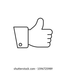 Like Finger Thumb Vector Icon Stock Vector (Royalty Free) 1596725989 ...