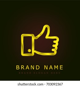 Like Golden Metallic Logo Stock Vector (Royalty Free) 703092367 ...