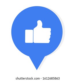 Like Icon On White Background Vector Stock Vector (Royalty Free ...