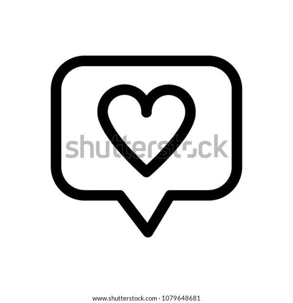Like Icon Symbol Pictogram Vector Stock Vector (Royalty Free) 1079648681