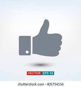 Like Icon Vector Symbol Like Sign Stock Vector (Royalty Free) 405754156 ...