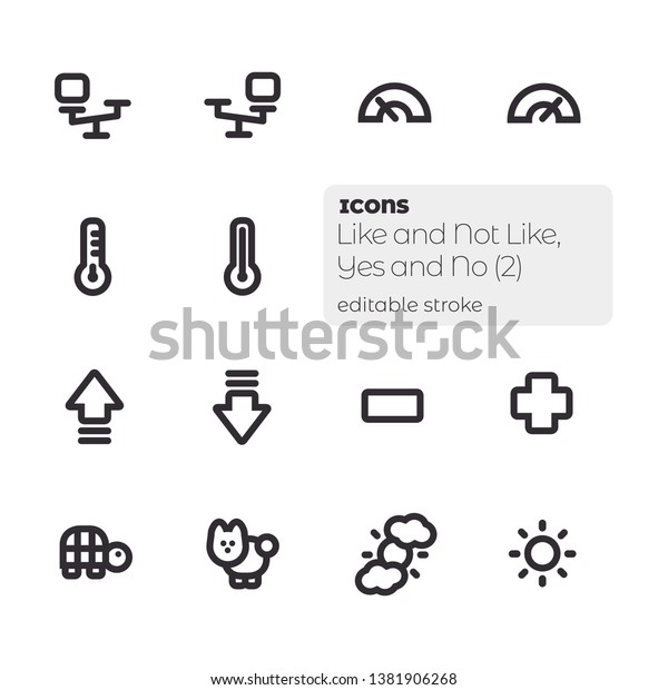 Like Not Like Yes No 2 Stock Vector (Royalty Free) 1381906268 ...