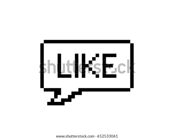 Vector de stock (libre de regalías) sobre Like Pixel Art Lettering ...