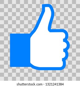 Like Symbol Icon Blue Gradient Outline Stock Vector (Royalty Free ...