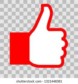 Like Symbol Icon Red Simple Outline: เวกเตอร์สต็อก (ปลอดค่าลิขสิทธิ์ ...