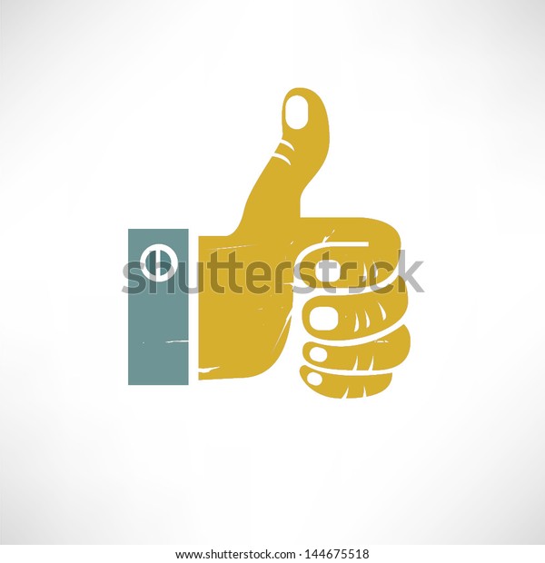 Like Thump Vintage Style Stock Vector (Royalty Free) 144675518 ...