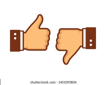 Like Unlike Icon Symbol Vector Illustration Stock Vector (Royalty Free ...