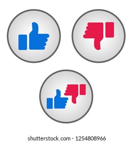 Like Unlike Symbol Isolated Vector Illustration Stock Vector (Royalty ...
