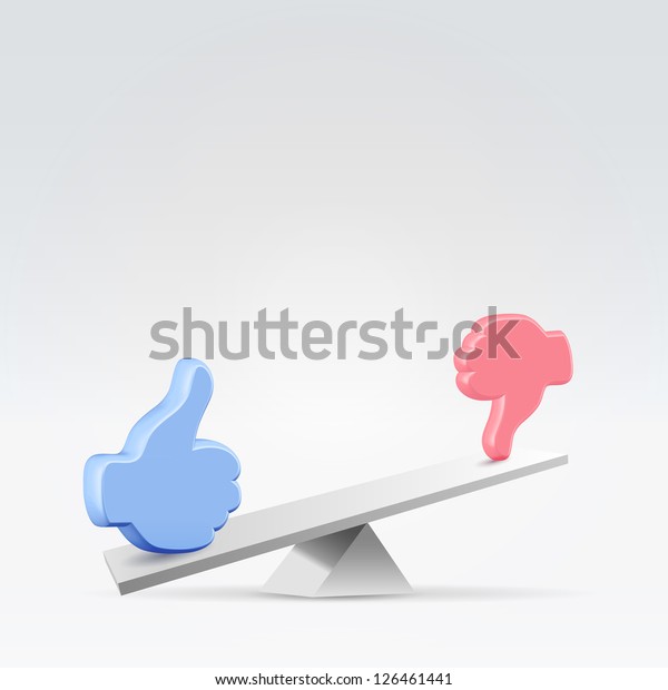 Like Unlike User Opinion Mood Swings Stock Vector (Royalty Free ...